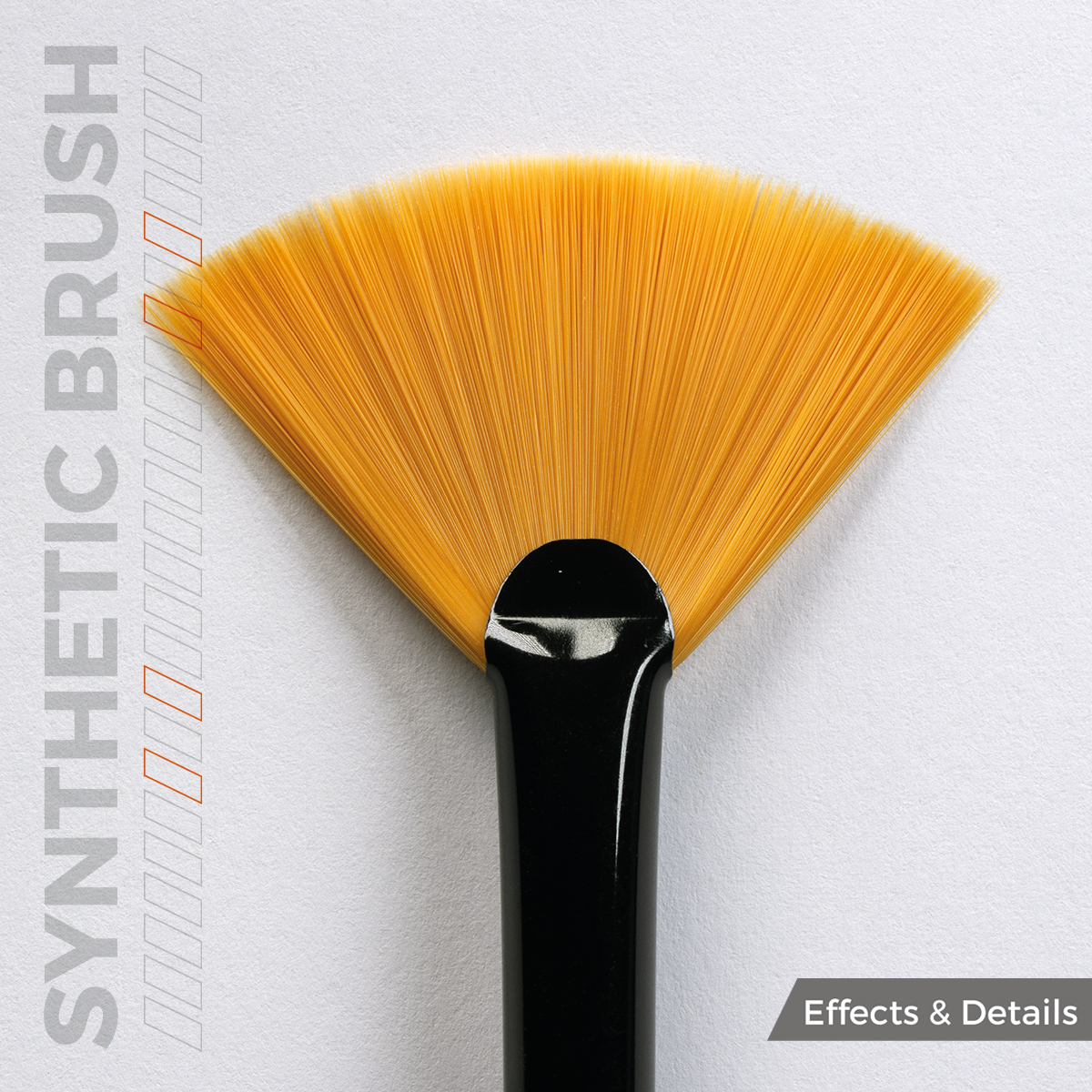AKB017 - AK SYNTHETIC BRUSH - FAN SHAPE - Carta Magica