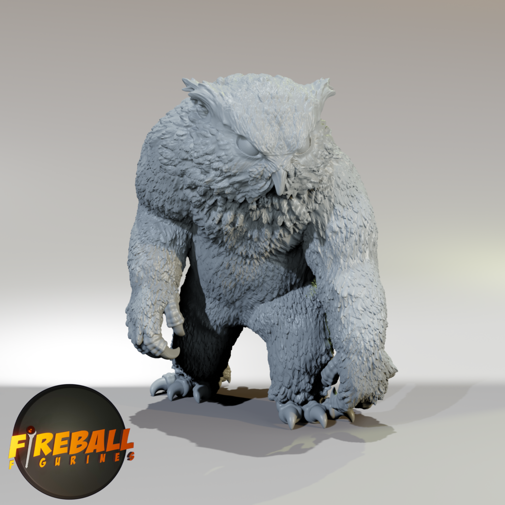 FIREBALL NPC - LARGE OWLBEAR - Carta Magica