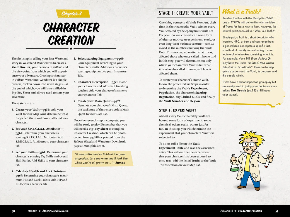 FALLOUT: WASTELAND WANDERER: A SOLO ROLEPLAYING GAME - Carta Magica