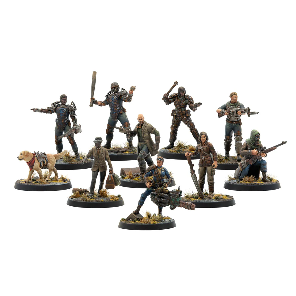 FALLOUT MINIATURES: WASTELAND SURVIVORS CORE SET (PLASTIC) - Carta Magica